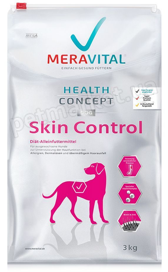 Mera Vital Skin Control дієтичний корм для собак при дерматозах та ...